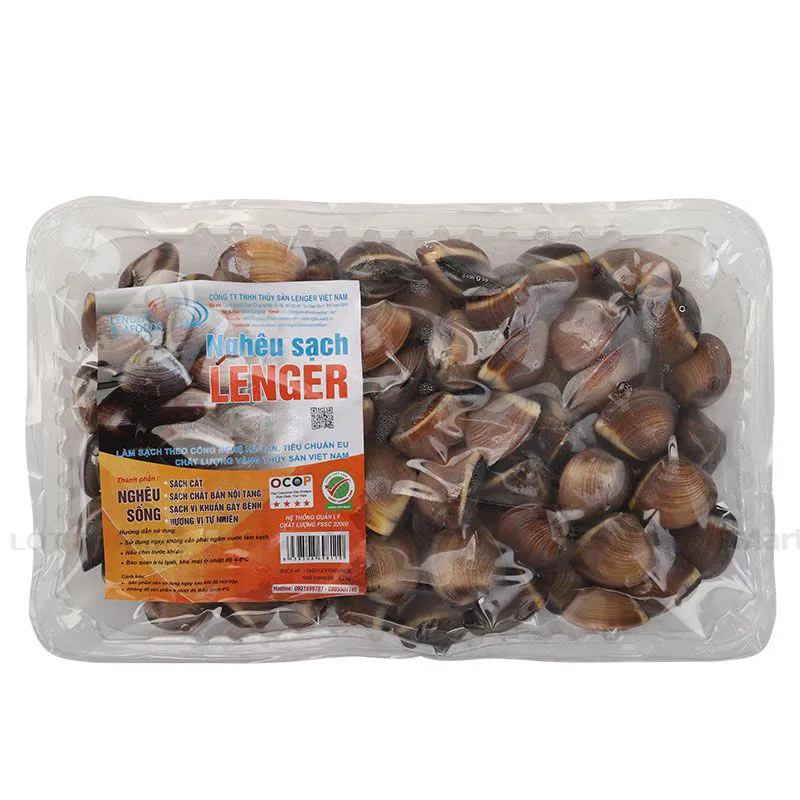 Nghêu nâu sạch Lenger 1.2kg (ea)