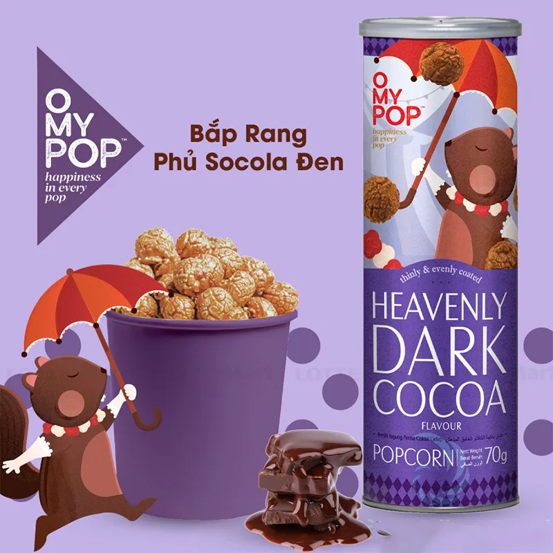 Snack Bắp Rang O My Pop Vị Socola 70g