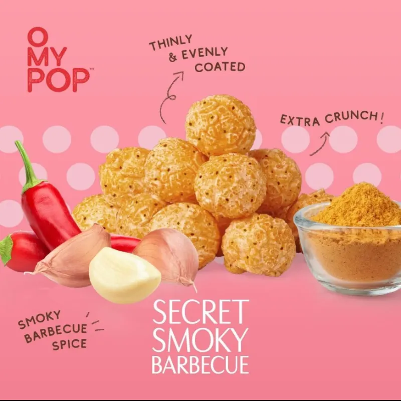 Snack Bắp Rang O My Pop Vị BBQ 70g