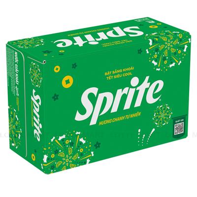 Thùng 24 Lon Nước Giải Khát Có Gas Sprite 320ml/Lon