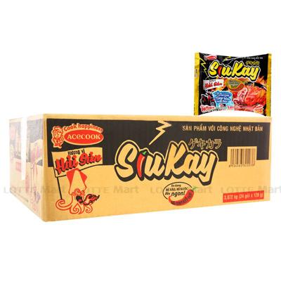 Thùng Mì Siu Kay Vị Hải Sản Acecook (128G x 24 Gói)