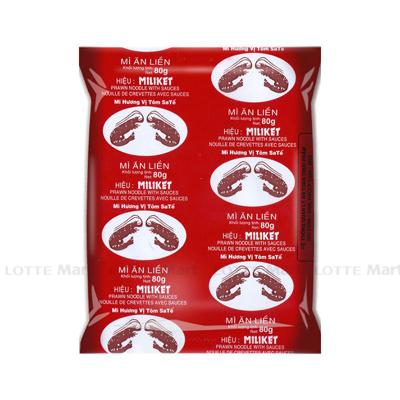 Mì Miliket Tôm Đỏ Sa Tế Gói 80g