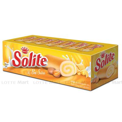 Bánh Bông Lan Cuộn Kem Vị Bơ Sữa Solite Hộp 360G