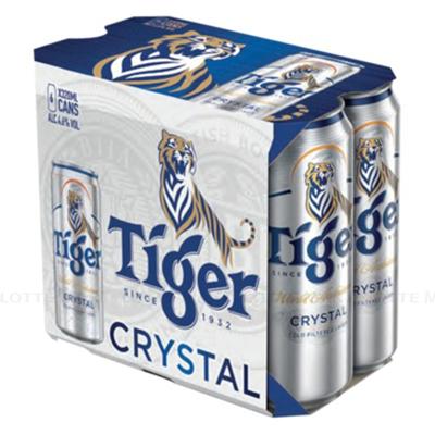 Bia Tiger Crystal 330ml x Lốc 6 Lon