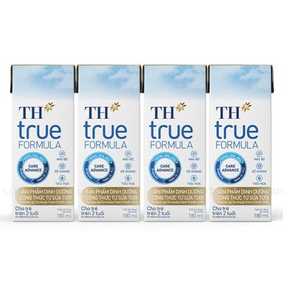 Sản Phẩm Dinh Dưỡng Công Thức Từ Sữa Tươi TH True Formula Lốc 4 Hộp 180ml