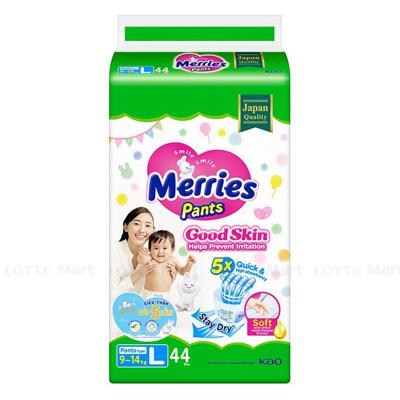 Tã Quần Merries Good Skin Size L 44 Miếng (9-14 kg)