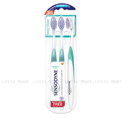 Bàn Chải Đánh Răng Sensodyne Deep Clean Soft (Bộ 2+1 Giao Màu Ngẫu Nhiên)