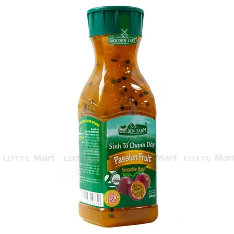Sinh Tố Chanh Dây Golden Farm Chai 500ml